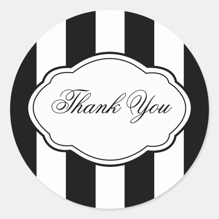 Customizable Black & White Sticker Label | Zazzle.com