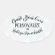 Customizable Blank - Create Your Own Oval Sticker | Zazzle