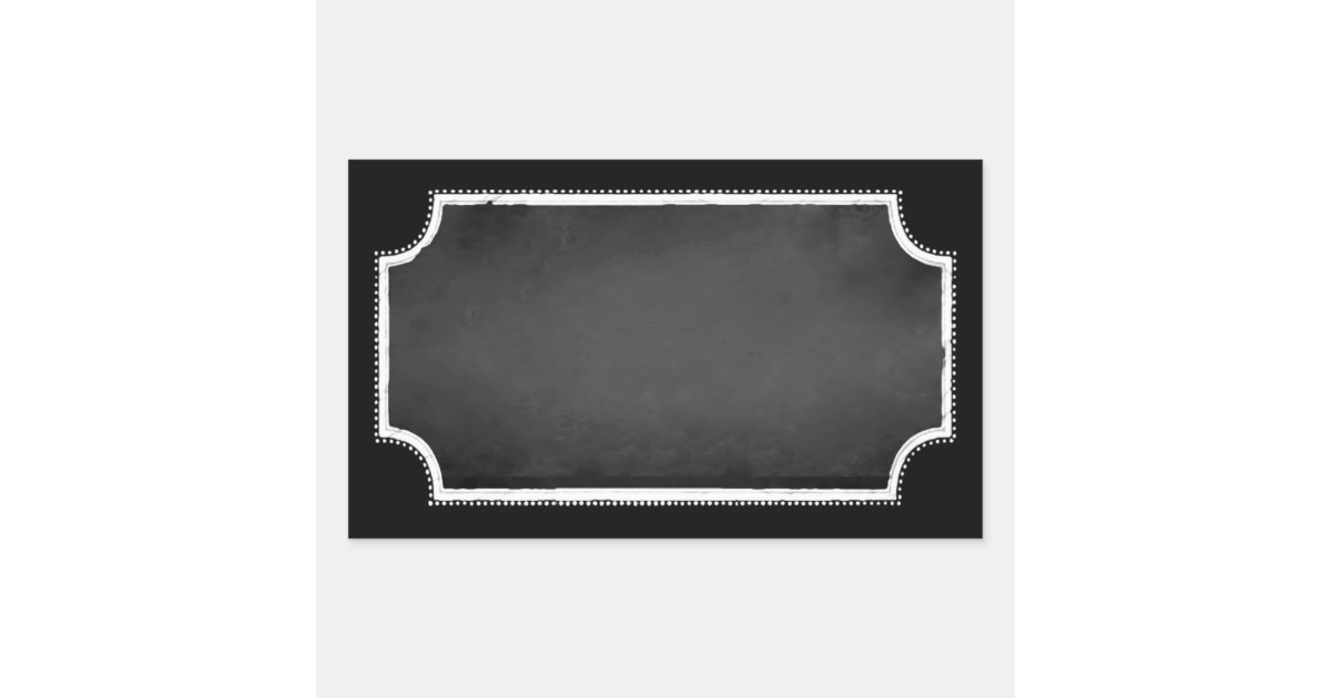Customizable Blank Faux Chalkboard Sticker Labels | Zazzle