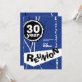 Customizable Blue 30 Year Class Reunion Invitation | Zazzle