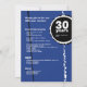 Customizable Blue 30 Year Class Reunion Invitation | Zazzle
