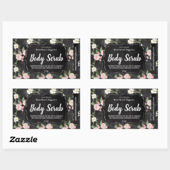 Customizable Body Scrub Label Handmade Business | Zazzle