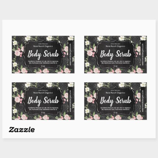 Customizable Body Scrub Label Handmade Business | Zazzle