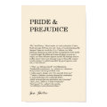 Customizable Book Quote Jane Austen Poster | Zazzle