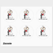 Customizable Bride and Groom Stickers | Zazzle