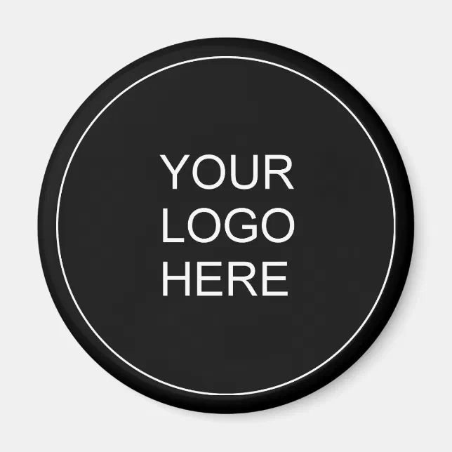 Customizable Business Company Logo Text Template Magnet | Zazzle