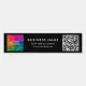 Customizable Business Logo QR Code Rectangle Yard Sign | Zazzle