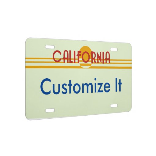Customizable California License License Plate | Zazzle