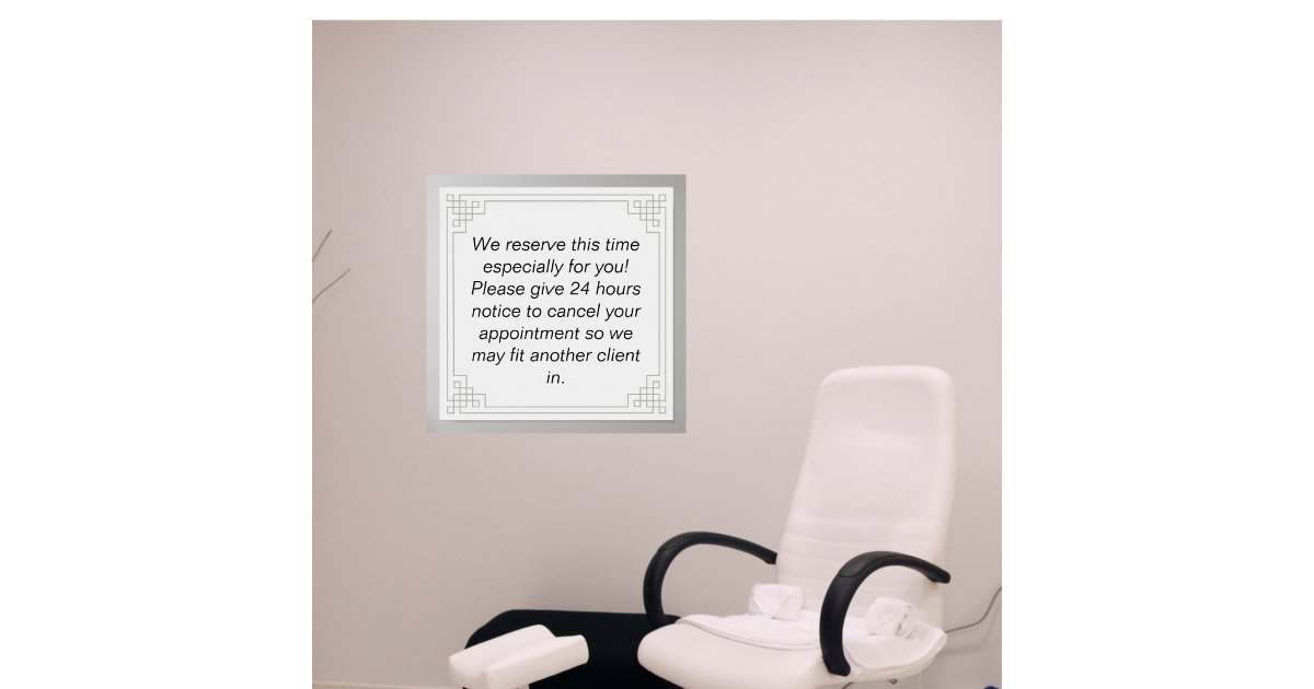 Customizable Cancellation notice/policy Poster | Zazzle