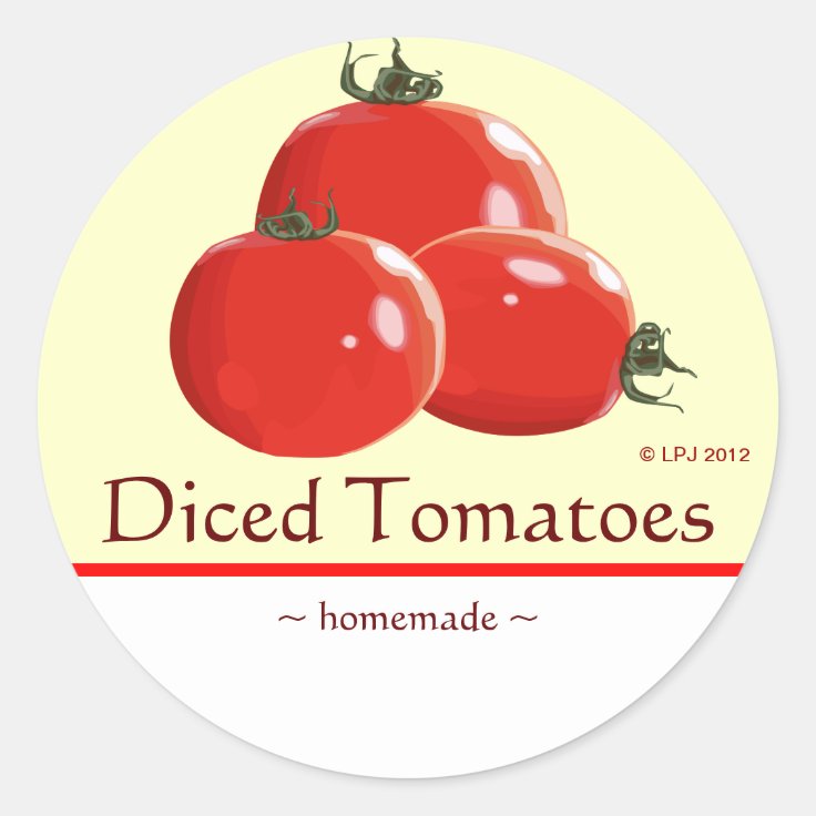 Customizable Canned Tomatoes Label | Zazzle