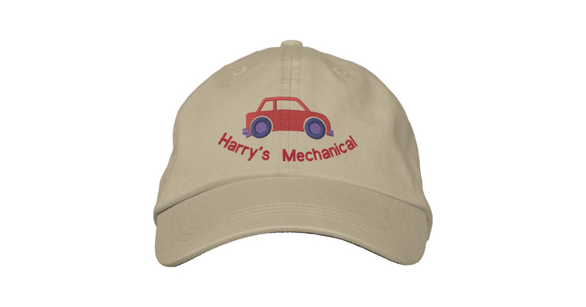 Customizable Car Lover or Mechanics Hat | Zazzle