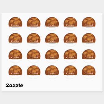 Customizable Caramel Candy Stickers | Zazzle