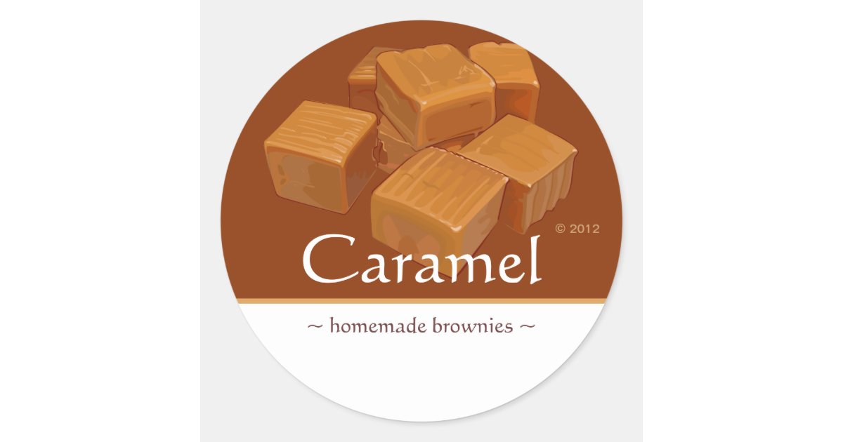 Customizable Caramel Candy Stickers | Zazzle