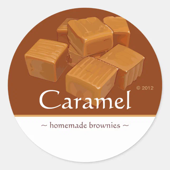 Customizable Caramel Candy Stickers | Zazzle