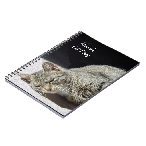 Customizable Cat Diary Notebook | Zazzle