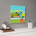 Customizable Catching the School Bus Clock | Zazzle