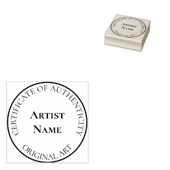 Customizable Certificate of Authenticity Stamp | Zazzle