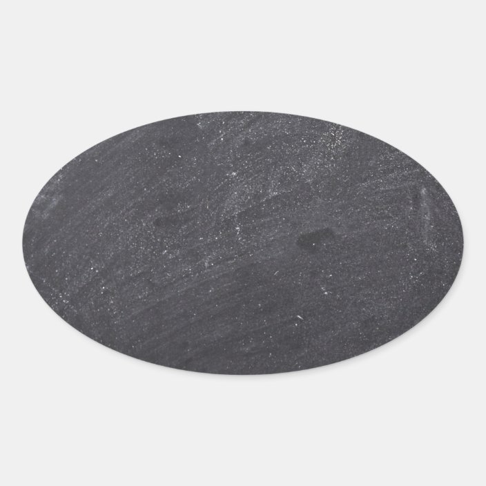 Customizable Chalkboard Background Oval Sticker | Zazzle.com