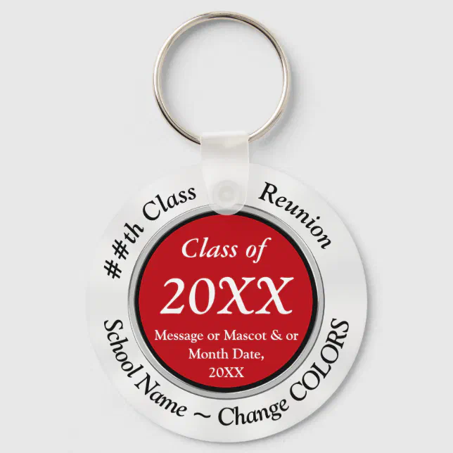 Customizable Cheap Class Reunion Souvenirs Reunion Keychain | Zazzle