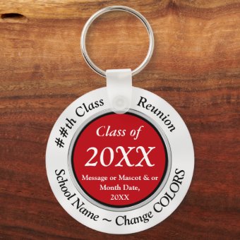 Customizable Cheap Class Reunion Souvenirs Reunion Keychain | Zazzle