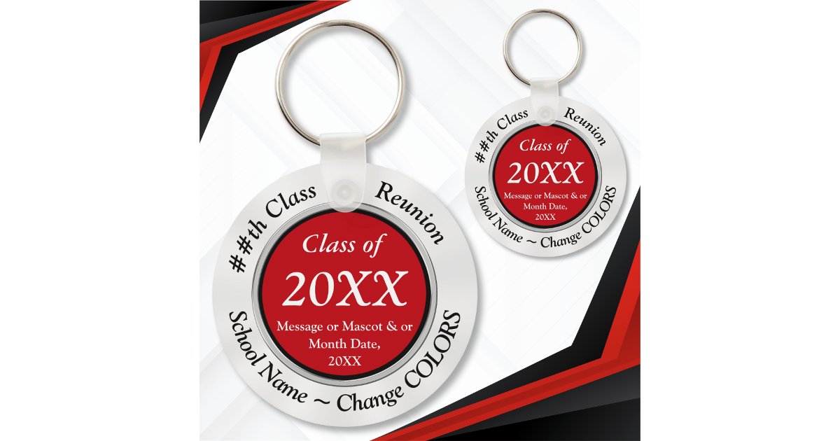 Customizable Cheap Class Reunion Souvenirs Reunion Keychain | Zazzle