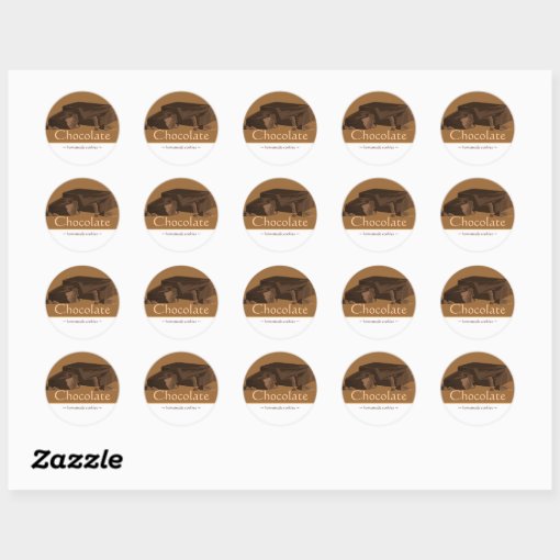 Customizable Chocolate Stickers | Zazzle