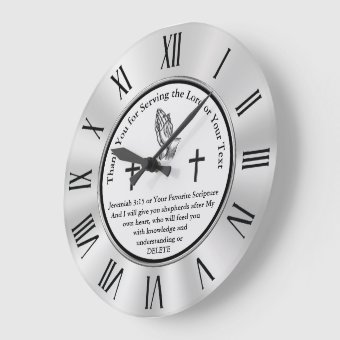 Customizable Christian Clock with Bible Verse | Zazzle