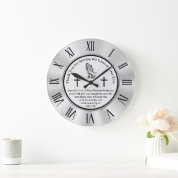 Customizable Christian Clock with Bible Verse | Zazzle