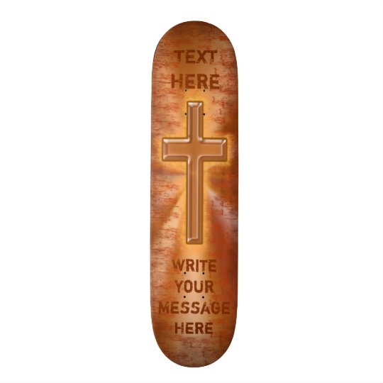 Customizable Christian Skateboards w/ Copper Cross | Zazzle.com