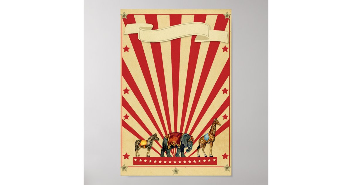 Customizable Circus Poster | Zazzle