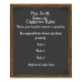 CUSTOMIZABLE Classroom Chalkboard Poster | Zazzle