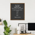 CUSTOMIZABLE Classroom Chalkboard Poster | Zazzle