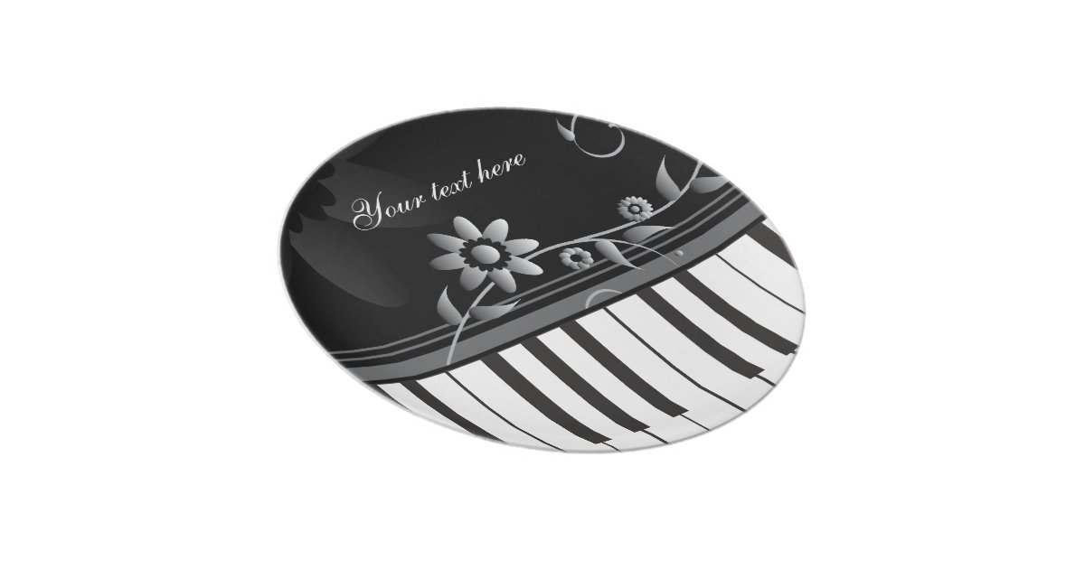 Customizable Classy Piano Plate | Zazzle