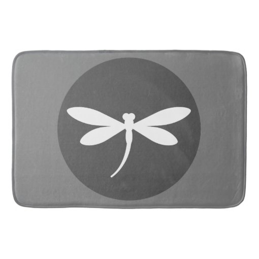 Customizable Color Dragonfly Bath Mat | Zazzle