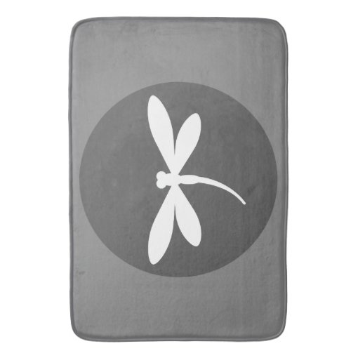 Customizable Color Dragonfly Bath Mat | Zazzle