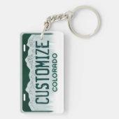 Customizable Colorado license plate keychain | Zazzle