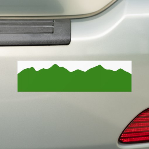 Customizable Colorado Mountains Bumper Sticker | Zazzle