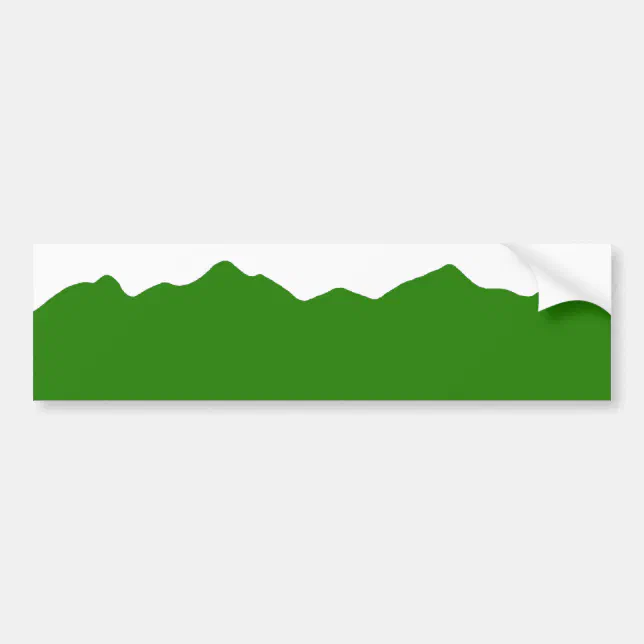 Customizable Colorado Mountains Bumper Sticker | Zazzle