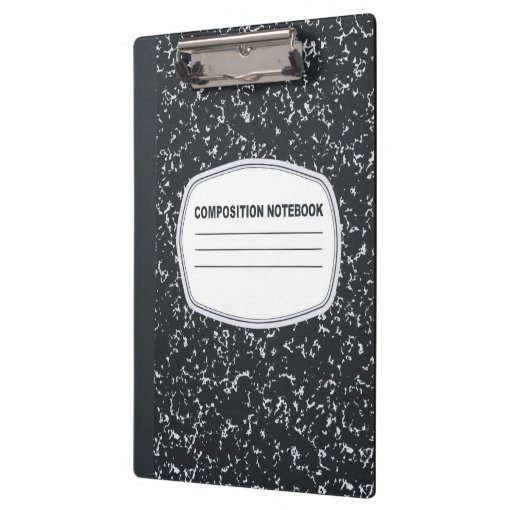 Customizable Composition Notebook Clipboard | Zazzle
