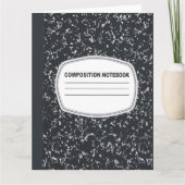 Customizable Composition Notebook Greeting Card | Zazzle