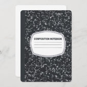Customizable Composition Notebook Invitation | Zazzle