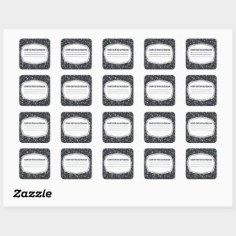 Customizable Composition Notebook Stickers | Zazzle