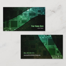Customizable Computer Chip Business Cards | Zazzle