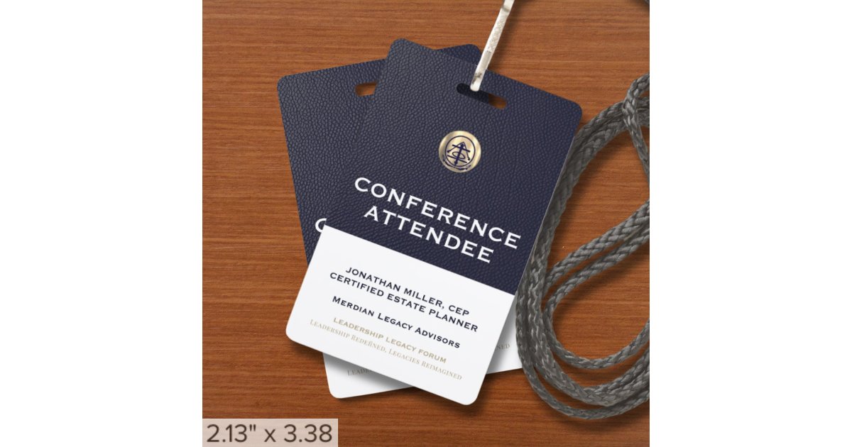 Customizable Conference Lanyard Badge | Zazzle