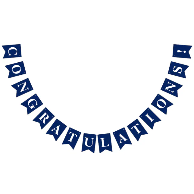 Customizable CONGRATULATIONS! Bunting Flags | Zazzle