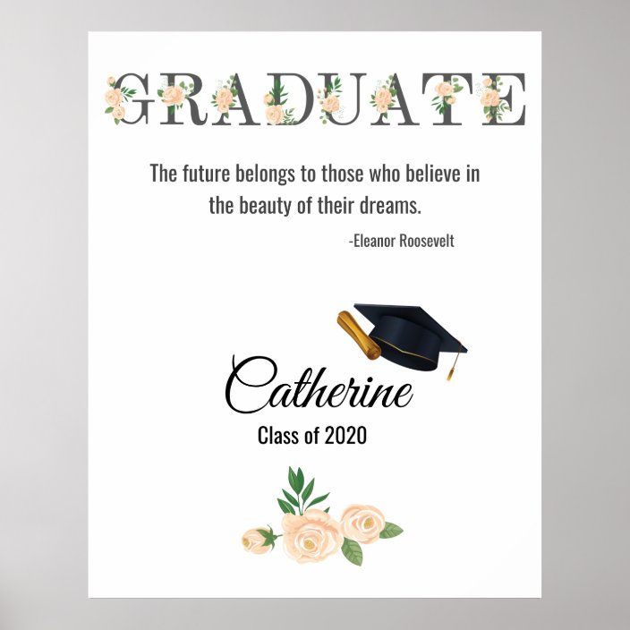 CUSTOMIZABLE Congratulations Graduation Poster | Zazzle.com