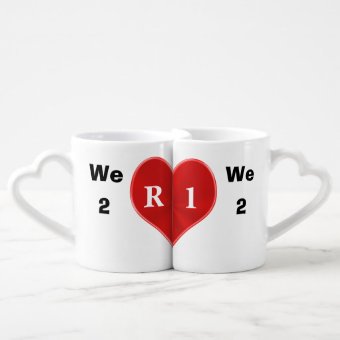 Customizable Couples Mugs that Fit Together | Zazzle