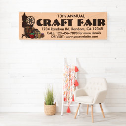Customizable Craft Fair banner sign | Zazzle