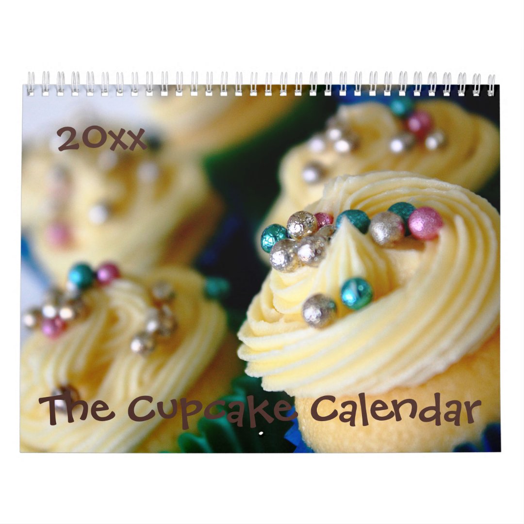 Customizable Cupcake Calendar | Zazzle