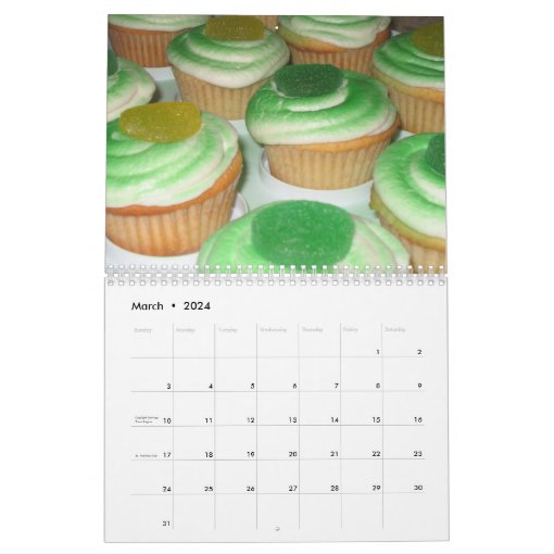 Customizable Cupcake Calendar | Zazzle